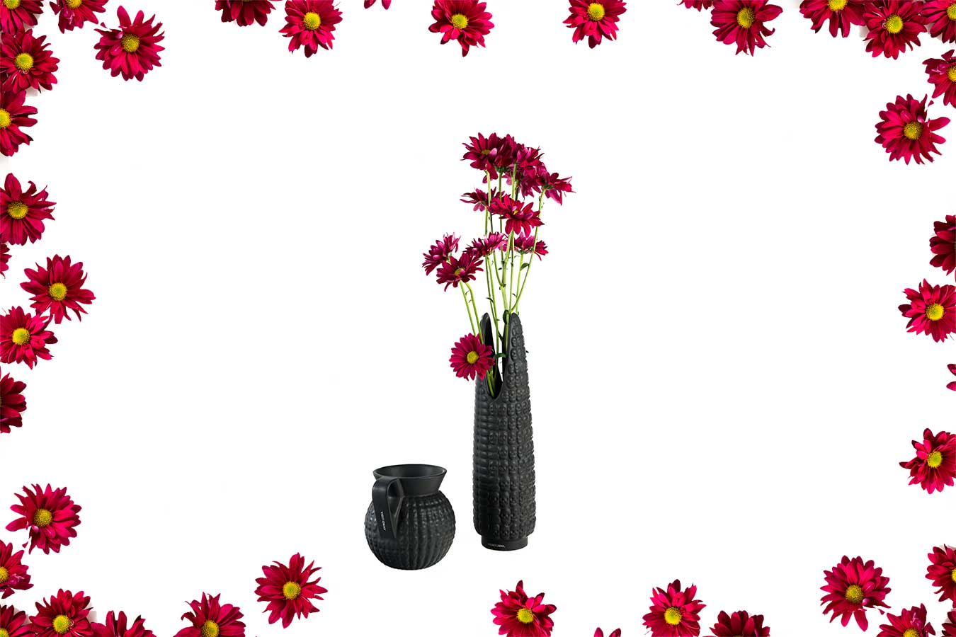 El maíz y el Día de Muertos inspiran el diseño de este florero