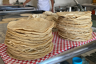 Tortillas en su punto de cal